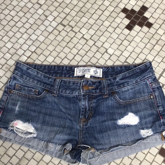 PINK Victoria's Secret | Shorts | Victorias Secret Denim Short Shorts ...